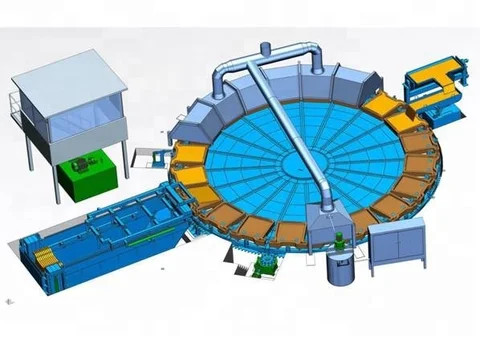 Buy 20 Mould Full-automatic Quantified Wheel Type Copper Anode Casting ...