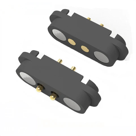 Buy 2pin Spring Loaded Pogo Pin Connector Male Socket Pcb Mount Dock ...