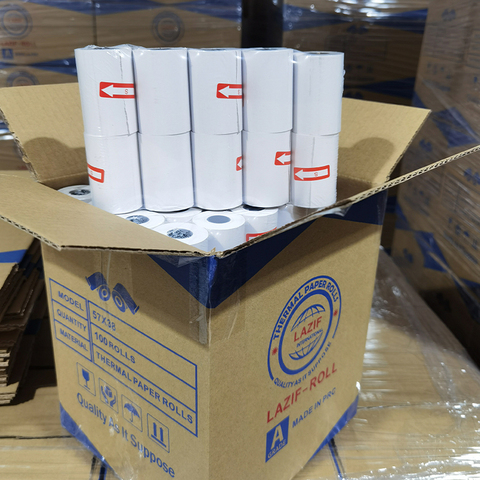 Buy 57 Mm X 40 Mm Top Thermal Paper Rolls 50 Rolls /100 Rolls Per Box ...