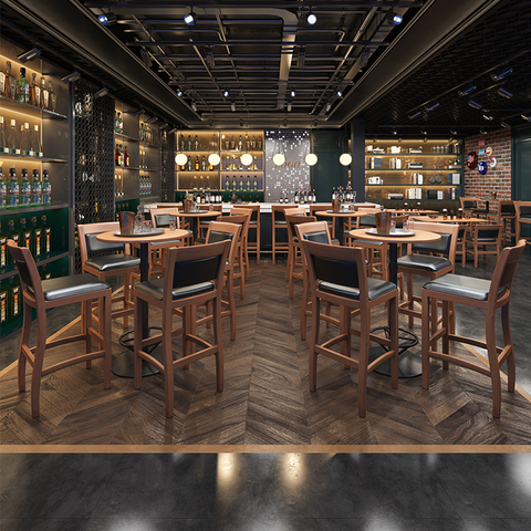 Buy American Bar Style Restaurant Set Booth Restaurant Tables And ...