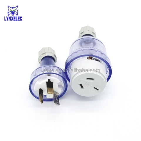 Buy Australia Female Flexible Plug Rewireable Plug Back Entry Plug 250v ...