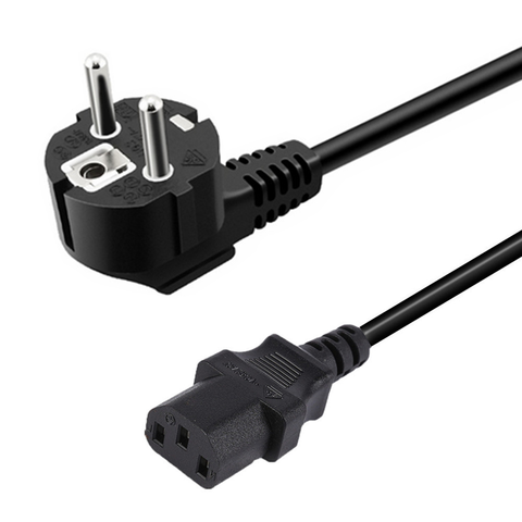 Buy C20 Heavy Duty 1m 1.5m 2m Ac Extension Power Cord 250v 220v 16a Eu ...