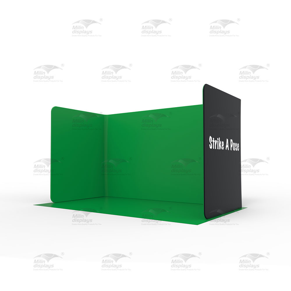 Buy Custom Big U Shape Green Screen Background Photography, Video Green ...