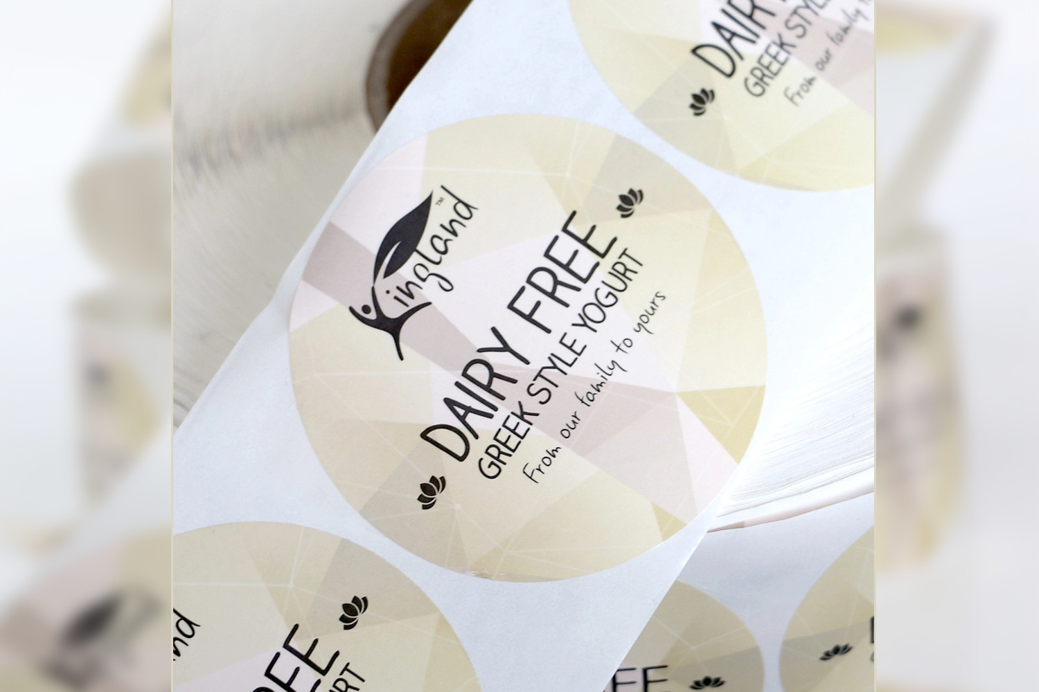 Buy Custom Label Waterproof Vinyl Self Adhesive Logo Sticker Label Roll ...