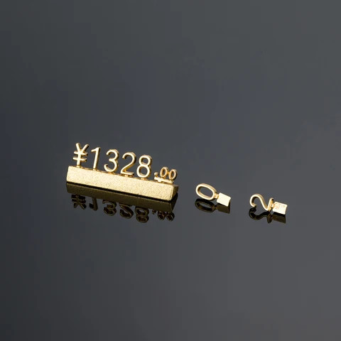 Buy Customizable Gold Metal Price Tag Display For Jewelry Watch Iphone ...