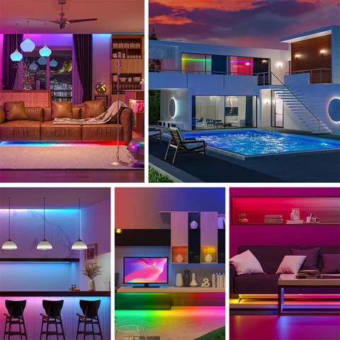 Buy Dc12v 24v Best Selling Flexible 720 Leds Rgbic Strip Light Smart ...