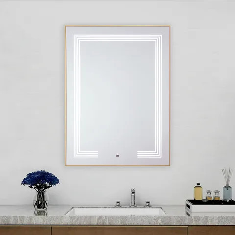 Buy Direct Sales Rectangular Gold Frame Infrared Sensor Wall Mounted ...