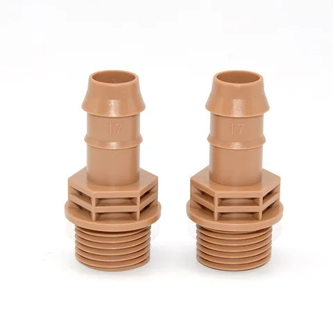 Buy Drip Irrigation Npt Plastic Tee Compression Barbed Tube Connector 3 ...