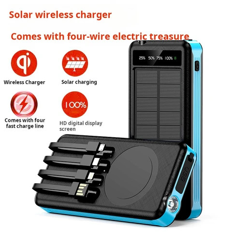 Buy Factory New Model Portable Power Bank Dual Built-in Cable Power ...