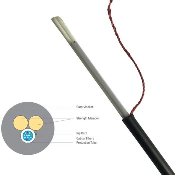 Buy Factory Supply Non-metallic Aerial 6 Core Sm Fiber Optical Cable ...