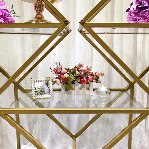 Buy Gold Stage Decoration Metal Frame Stand Wedding Props Backdrop ...