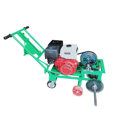 Buy Hand-push Lawn Drawing Line Cutting Machine Wide Rotary Knife Mower ...