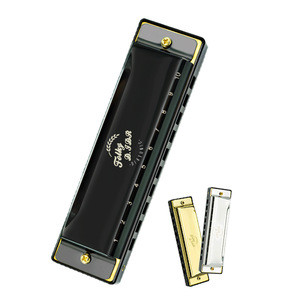 Buy Harmonica Blues Golden Copper Soundboard Japanese Reed from Wuxi ...