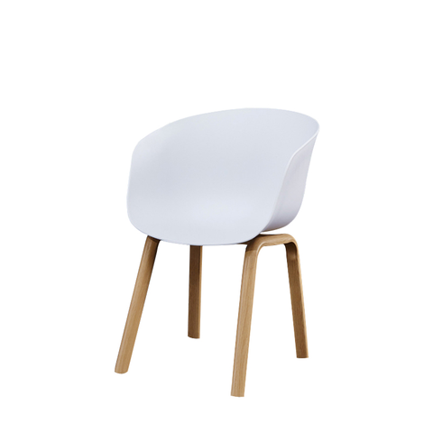 Buy High Quality White Pp Wood Effect Metal Legs Bistro Cafe Shop ...