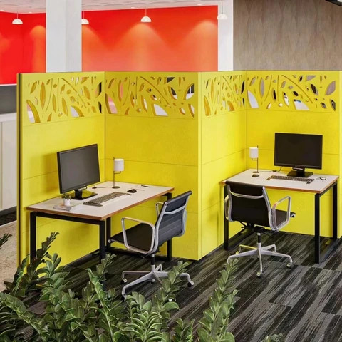 Buy Hj Sound Absorbing Workplace Design 100% Polyester Fiber Carved ...