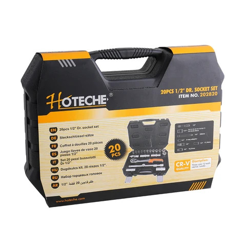 Buy Hoteche 20pcs 1/4" Dr. Socket Set Wrench Tool Set from Ningbo Genin ...