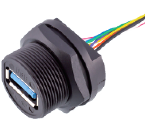 Buy Ip67 Outdoor Cable Mount Receptacle Usb 3.0 Panel Mount Waterproof ...
