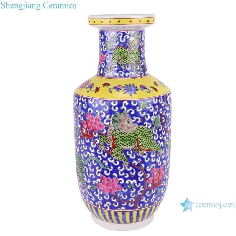 Buy Jingdezhen Classic Porcelain Famille Rose Kylin Twisted Colorful ...