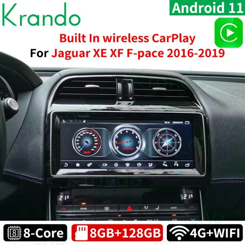 Buy Krando Android 11.0 128gb 10.25" Autoradio Multimedia Car Video Player For Jaguar Xf Xe F ...