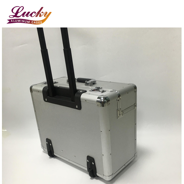 Buy Lucky Aluminum Case Pilot Case With Wheels Briefcase from Foshan ...