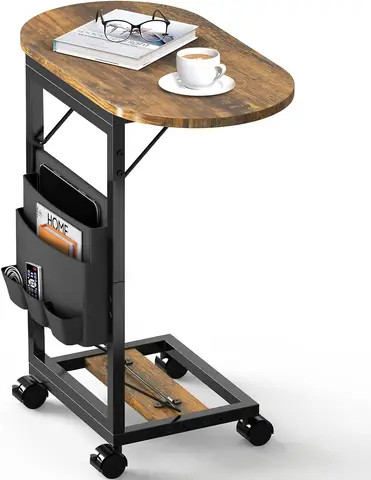 Buy Modern Adjustable Height C-shaped Sofa Tray Table Living Table ...