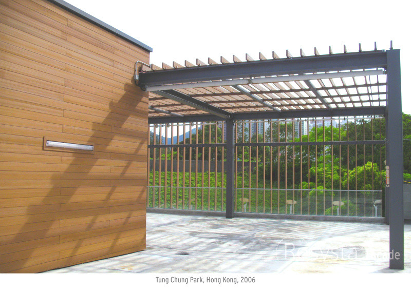 Buy Natural Weather Resistant Resysta Wood Sun Louver Outdoor Shutter ...