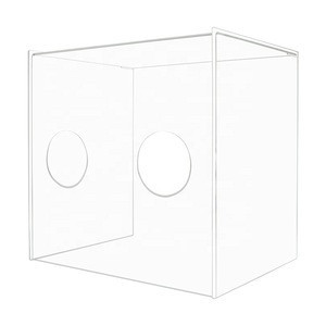 Buy Personal Barrier Clear Acrylic Cover With Hand Access Holes Acrylic ...