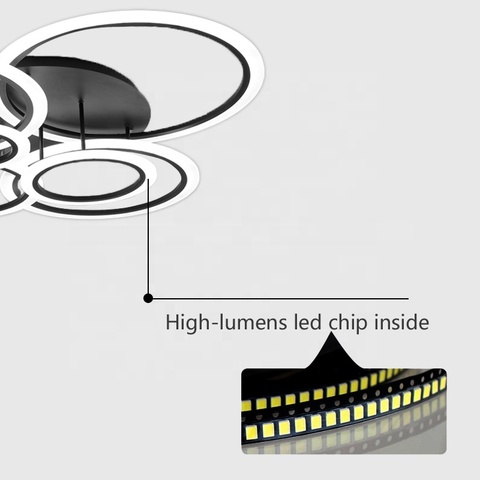 Buy Personal Design 6 Head Circles App Dimmable Round Led Round Ceiling ...