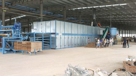 Buy Plywood Core Veneer Dryer Automatic Veneer Drying Line from ...