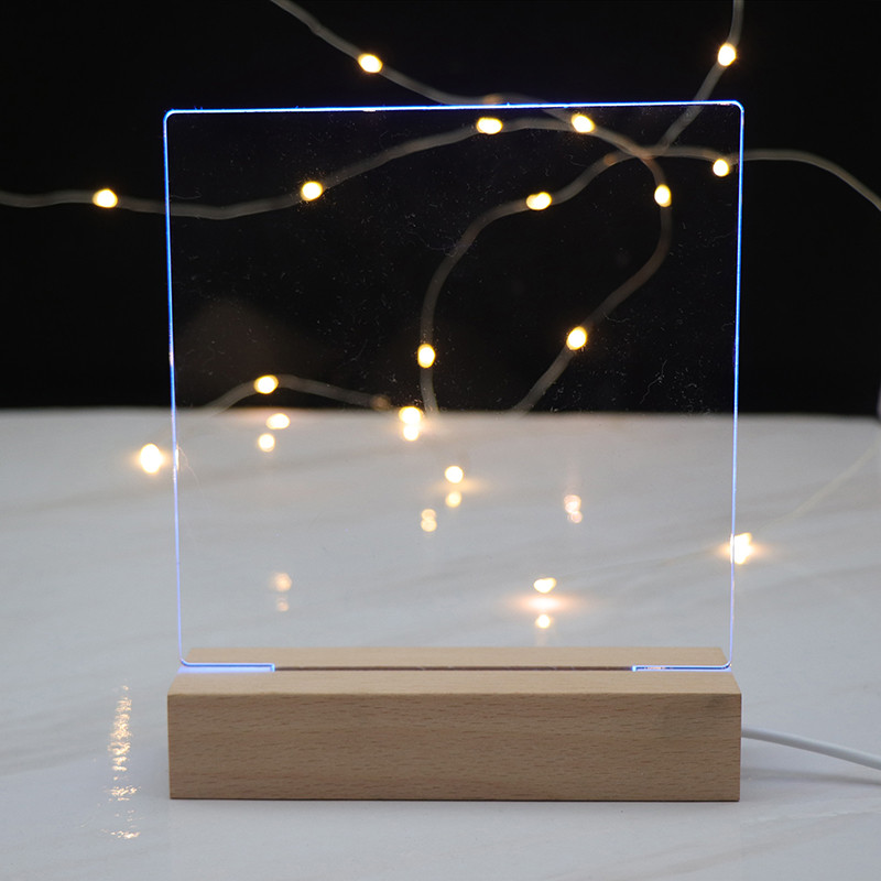 Buy Popular 3d Rgb Diy Led Acrylic Lamp Blank Acrylic Lamp Diy Night ...