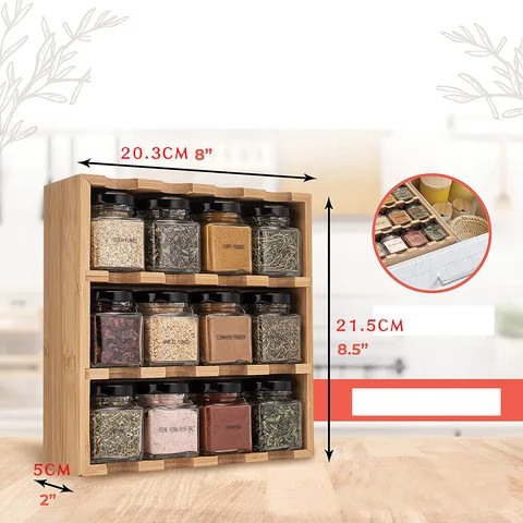 Buy Premium Expendable Folding Kitchen Pull Out Drawer Spice Rack Shelf ...