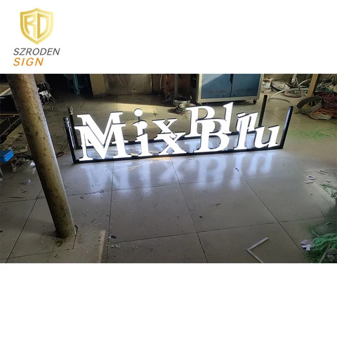 Buy Professional Illuminated 3d Led Channel Letter Sign Opal White ...