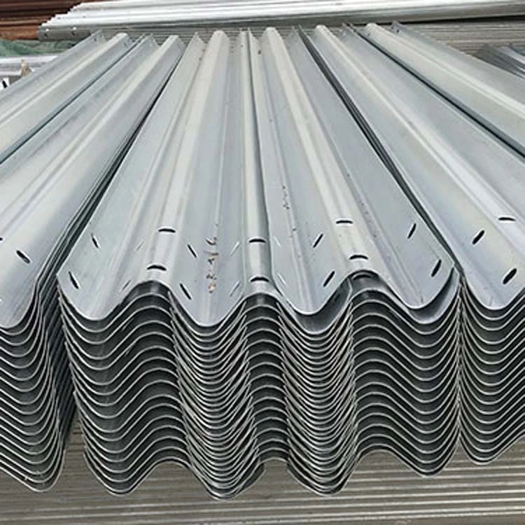 Buy Roadway Safety W Beam Steel Crash Barrier Hot Dipped Galvanized ...