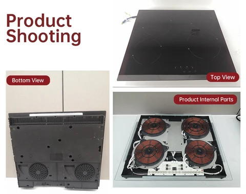 Buy Safety Child Lock Cooking Appliances Induction Stove 4 Burner Build ...