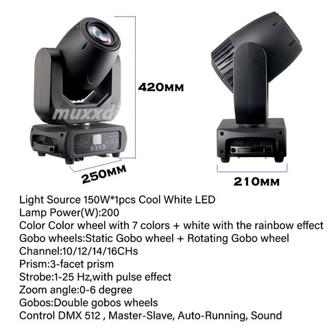 Buy 150w Led Mini Moving Head Beam Lighting Fixture Disco Club Dj Stage ...