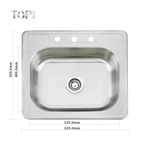 Buy Wholesale 201 Stainless Steel Wash Sink Pressed Handmade Single ...