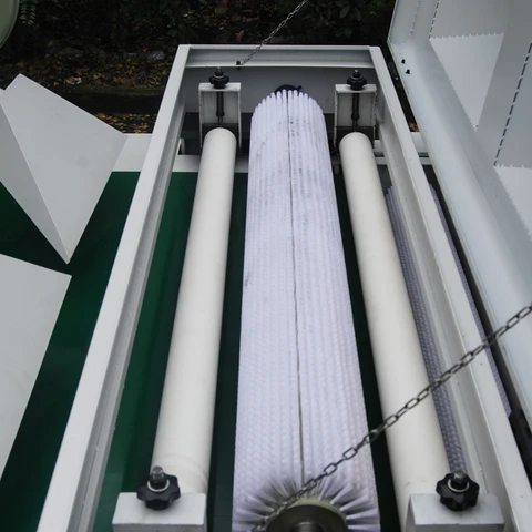 Buy Woodworking Double Face Board Dust Cleaner Brush Machine For ...