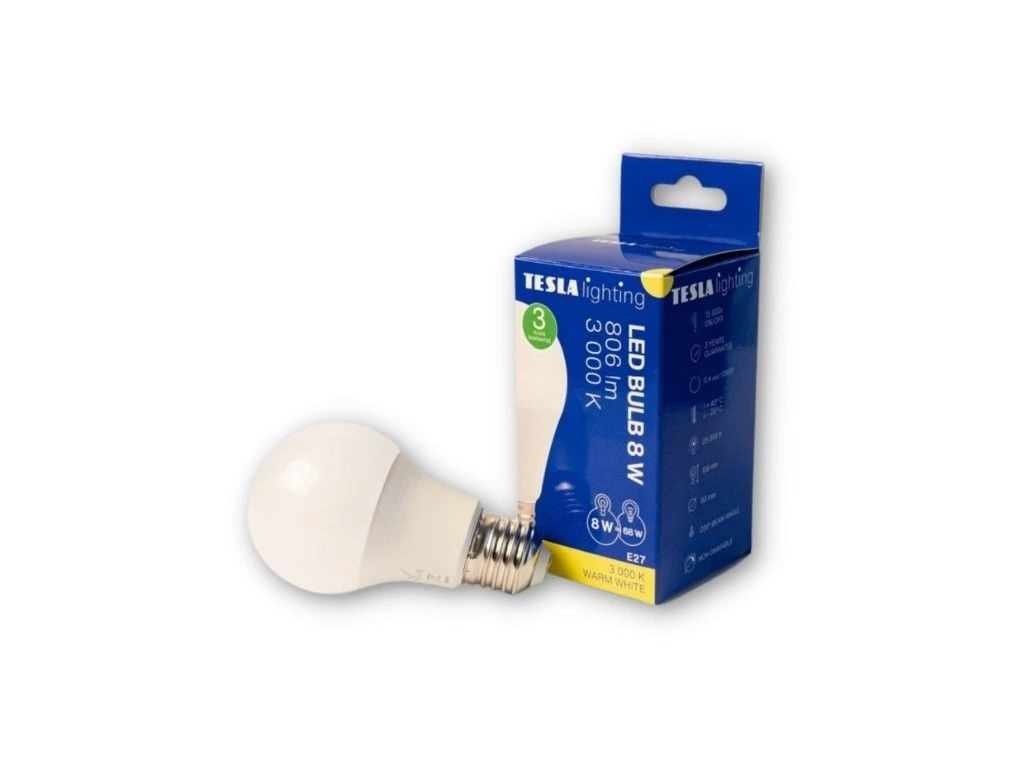 Buy Tesla - Led Bulb Bulb, E27, 8w, 230v, 806lm from Tesla Lighting ...