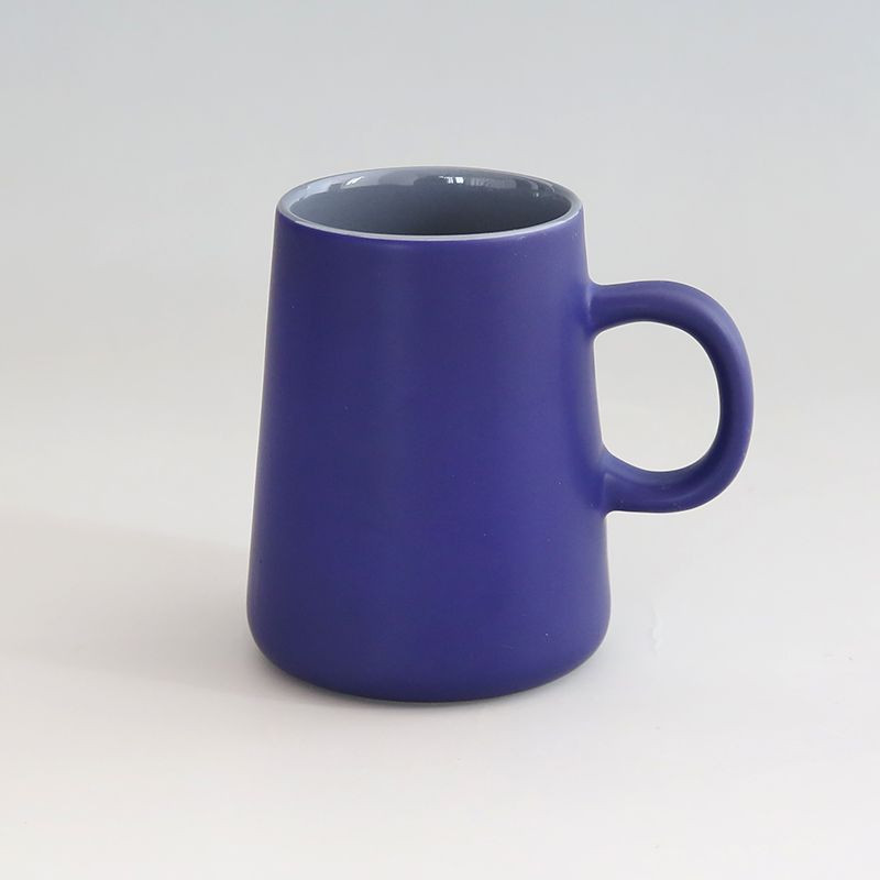 Buy Blue Large Belly Color Glazed Stoneware Coffee Mugs from Xinxiang ...