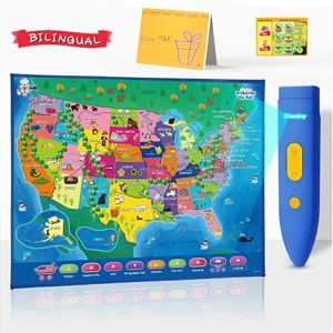 Buy Bilingual Interactive Talking Usa I-poster, Recordable Birthday ...