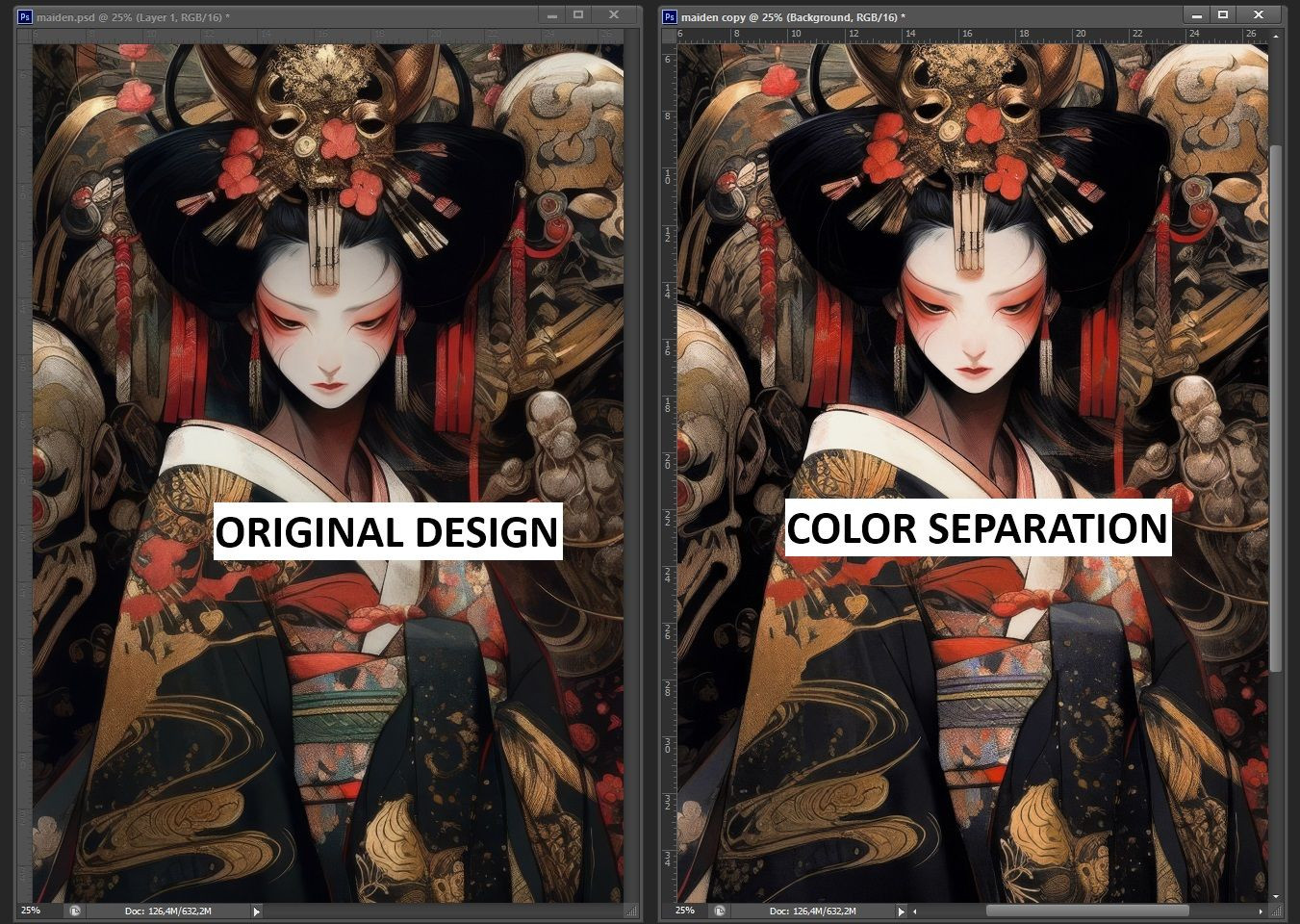 Buy Color Separation Simulated By Photoshop from ARCO Apparel & Studio ...