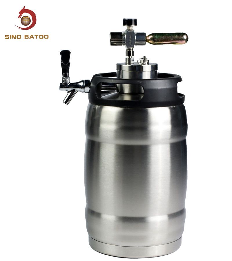 Buy 5l Co2 Pressurized Growler Tap System Stainless Steel Kegerator Kit ...