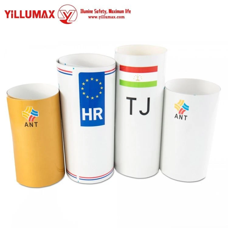Buy High Visibility Car Number License Embossed Plate Reflective Film ...