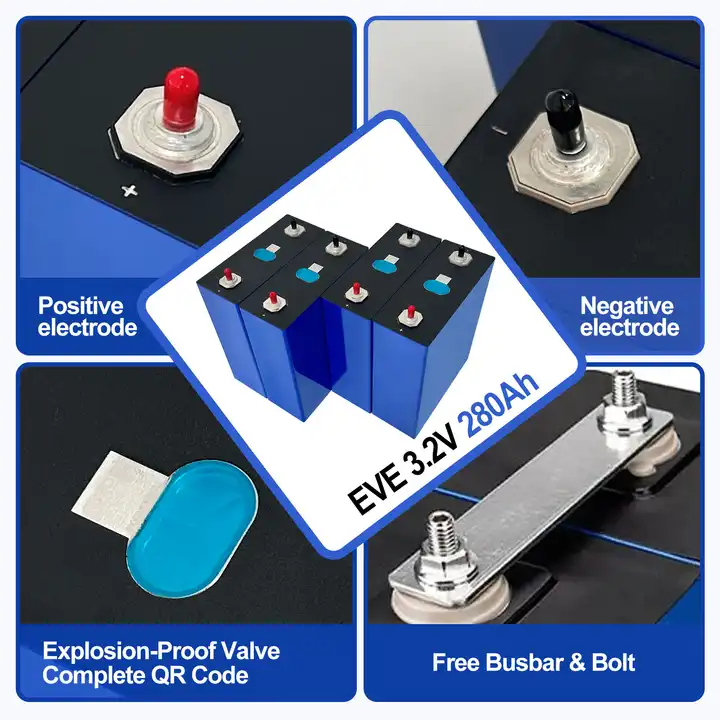 Buy Lifepo4 Eve 3.2v 280ah A Grade Solar Battery Cells 6000 Cycles-free ...