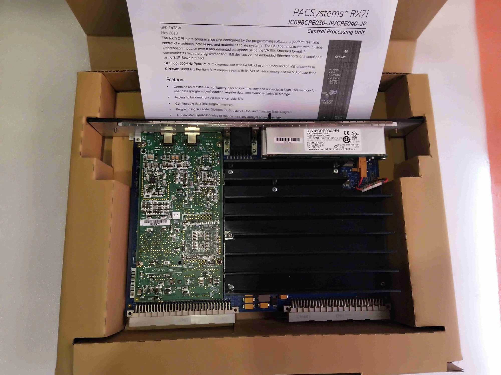 Buy Ge Ic698cpe030 Rx7i Cpu For Machine Control from Huge Technology ...