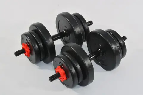 Buy 10kg 20kg Adjustable Concrete Dumbbell Set For Exercise And Fitness ...