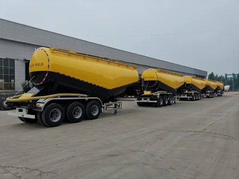 Buy 3 Axle 40ton 50ton Silo Lime Powder Tanker 45 M3 Dry Bulk Tank ...
