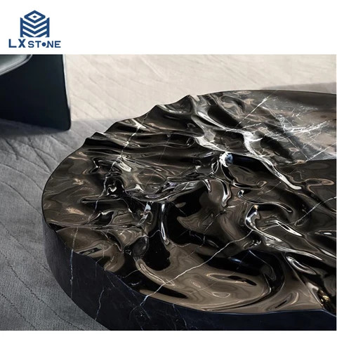 Buy 3d Carving Polishing Liquid Shape Water Ripples Stone Marble Table ...