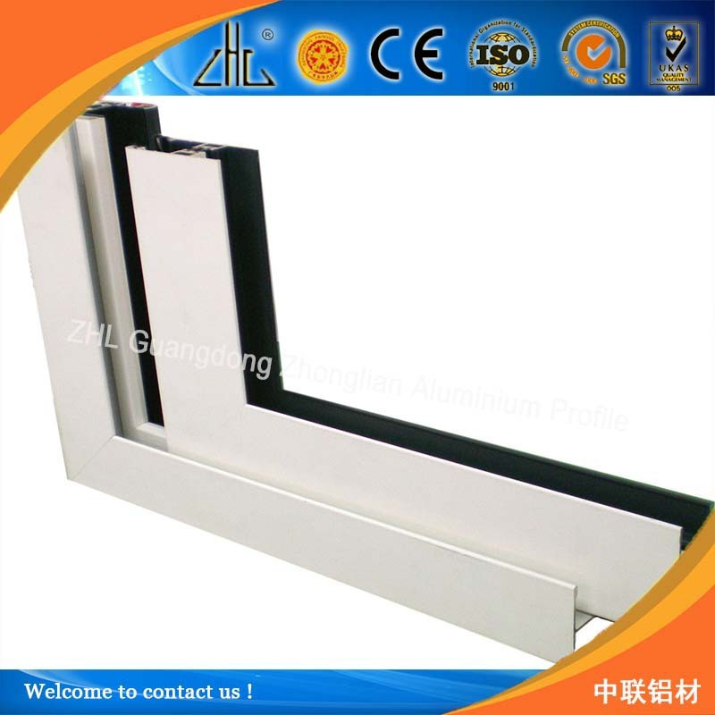Buy 6000serial Aluminium Windows White Powder Coating, Prefabricated ...
