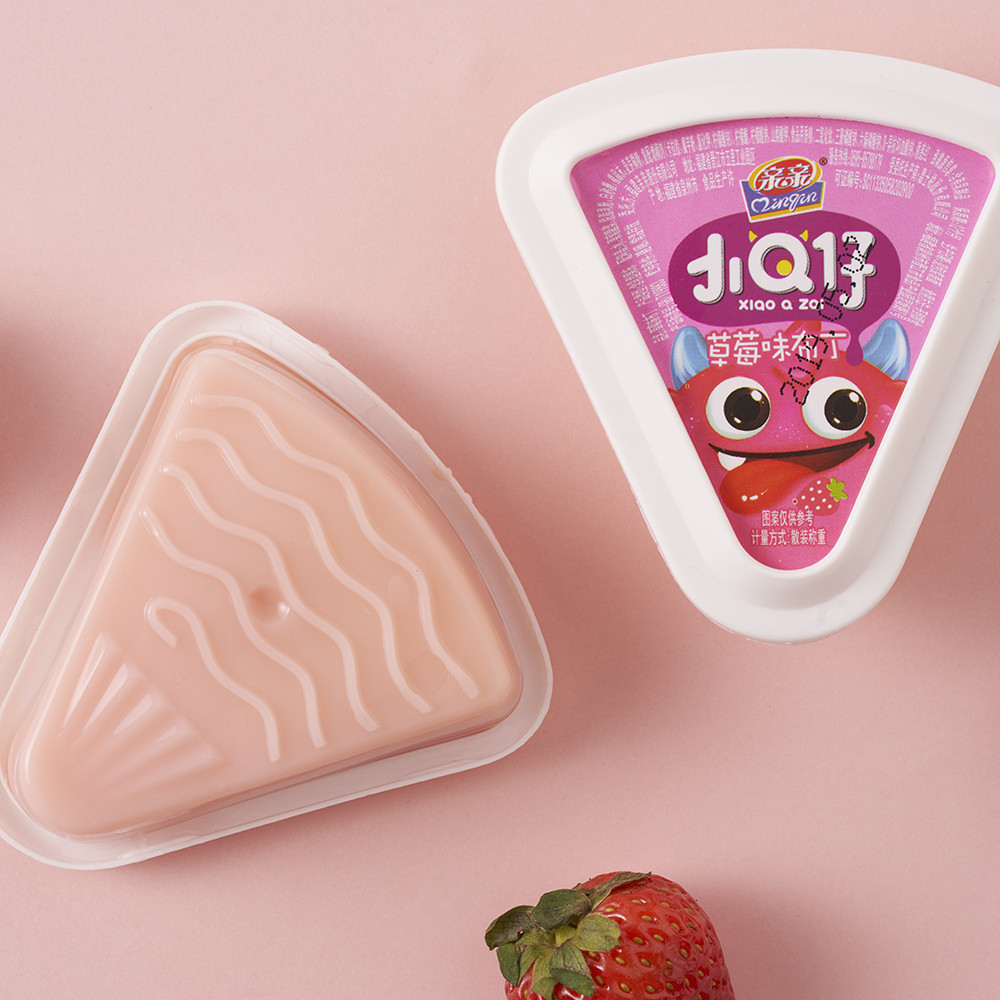 Buy 70g Triangular Shaped Pudding Jelly With Strawberry Flavor Pudding ...